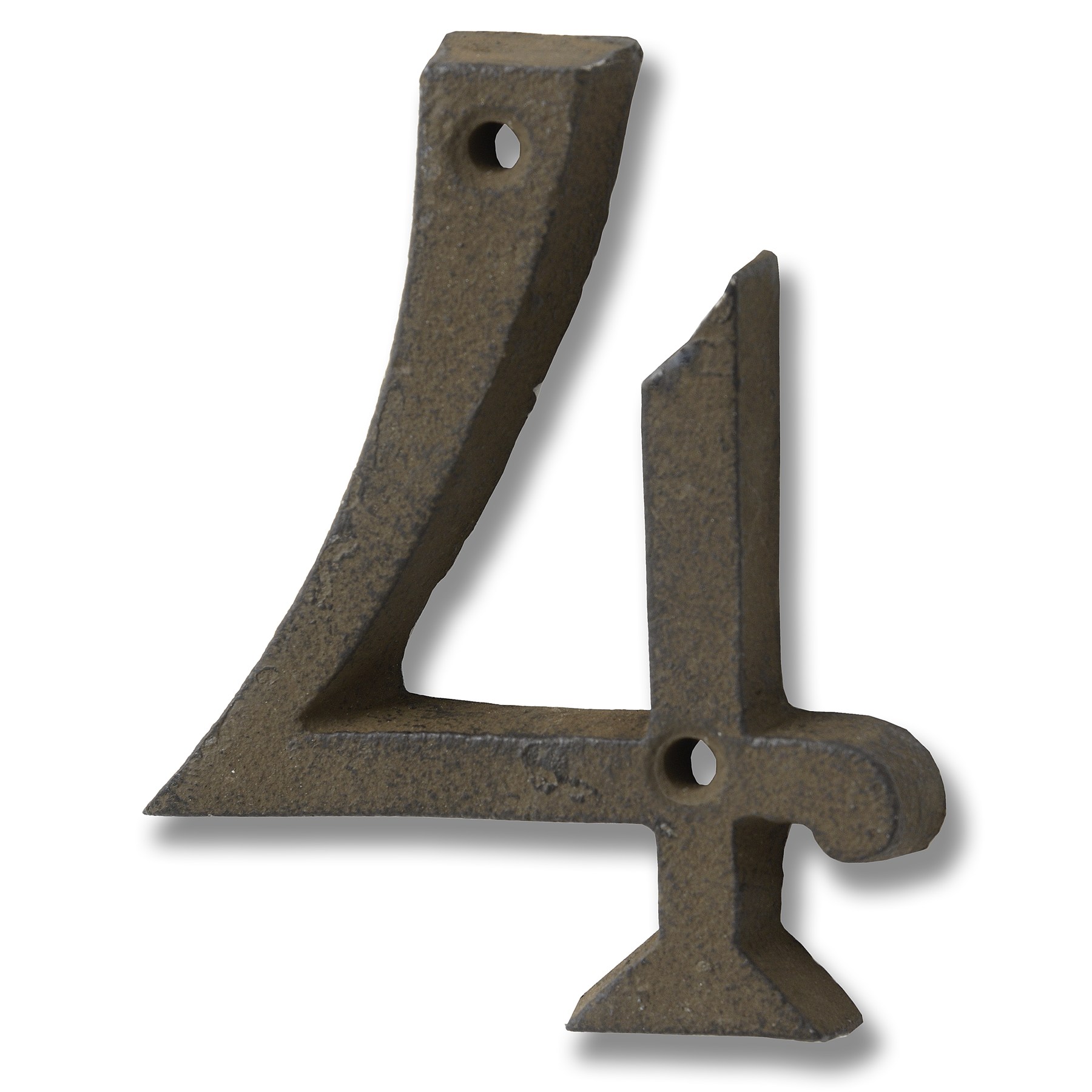 Rustic Brown Cast Iron Number 4 From Hill Interiors rustic-brown-cast-iron-number-4-from-hill-interiors