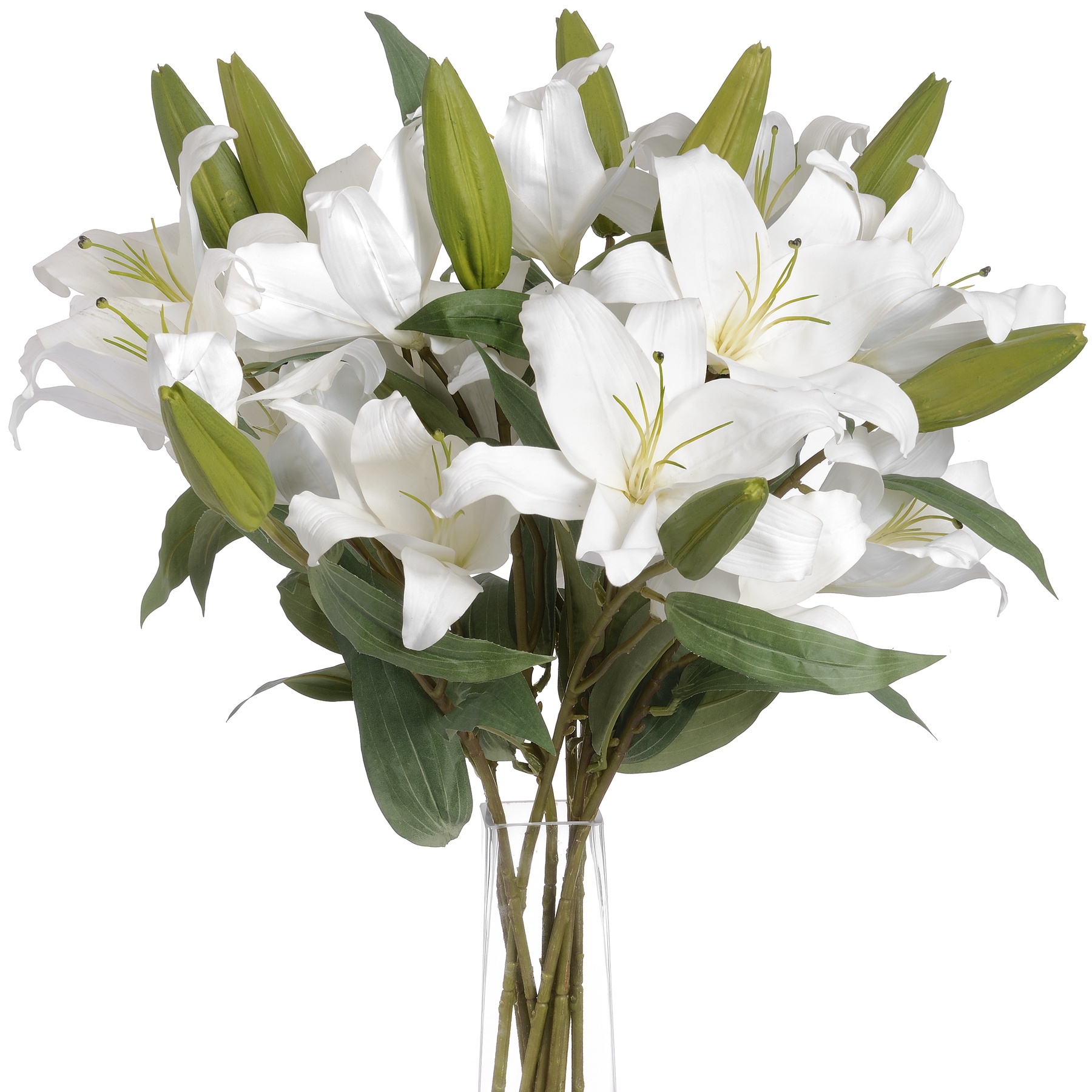 Cream 3 Way Rose Stem From Hill Interiors