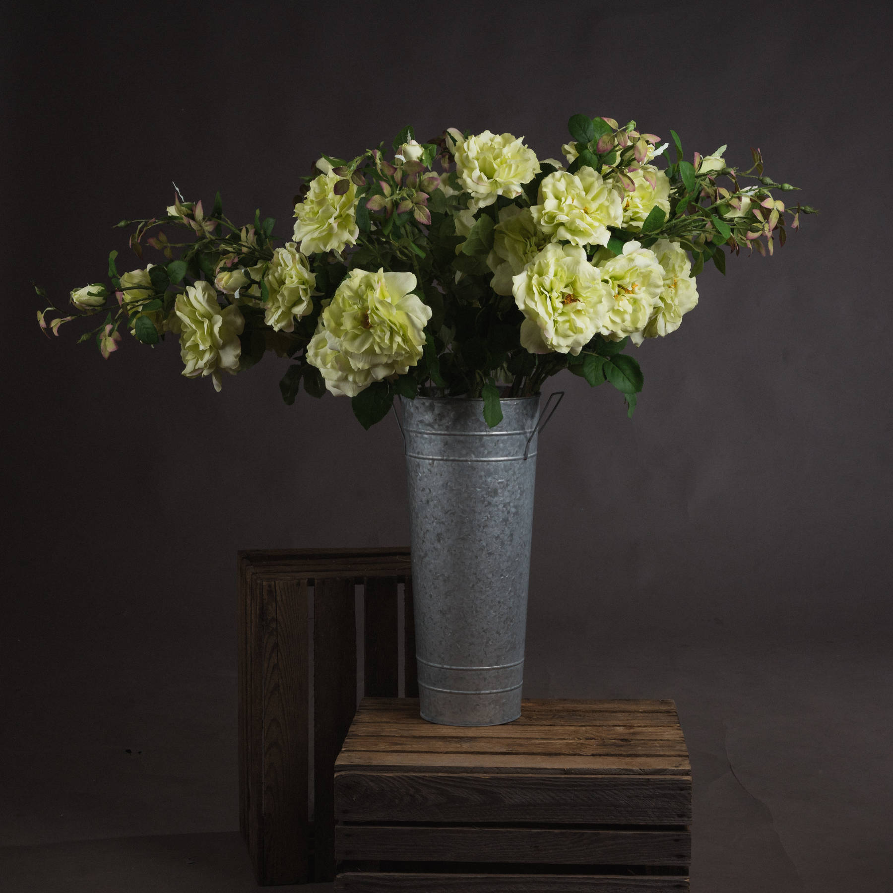 Green Rose Spray From Hill Interiors