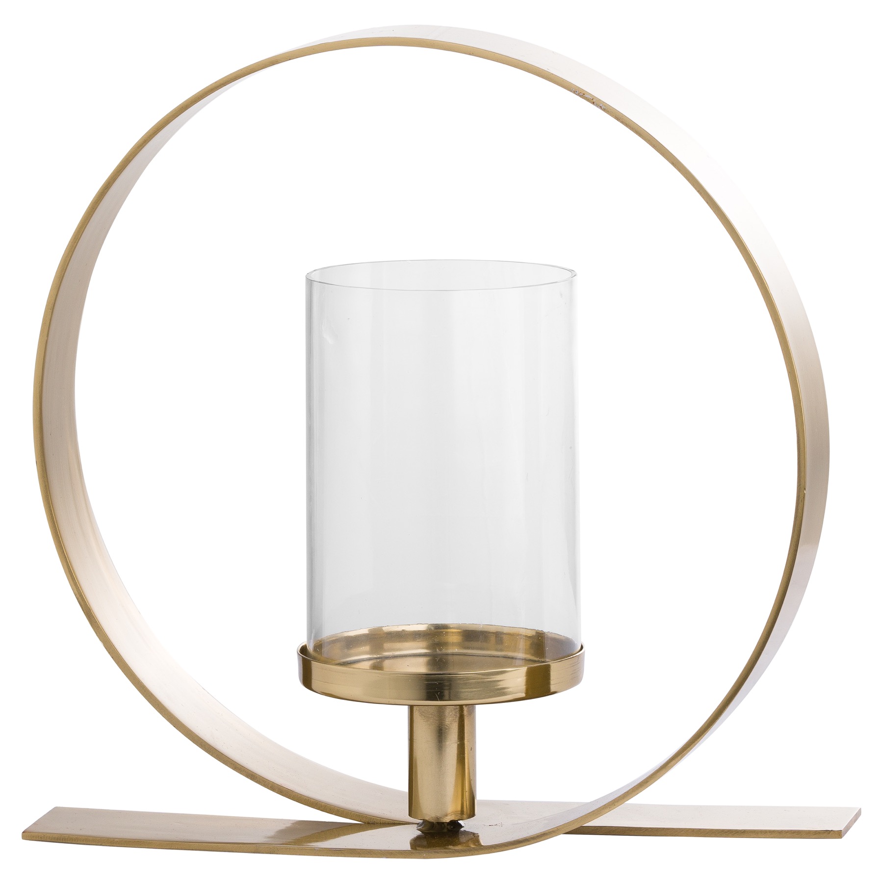 Gold Loop Design Candle Holder | Wholesale by Hill Interiors