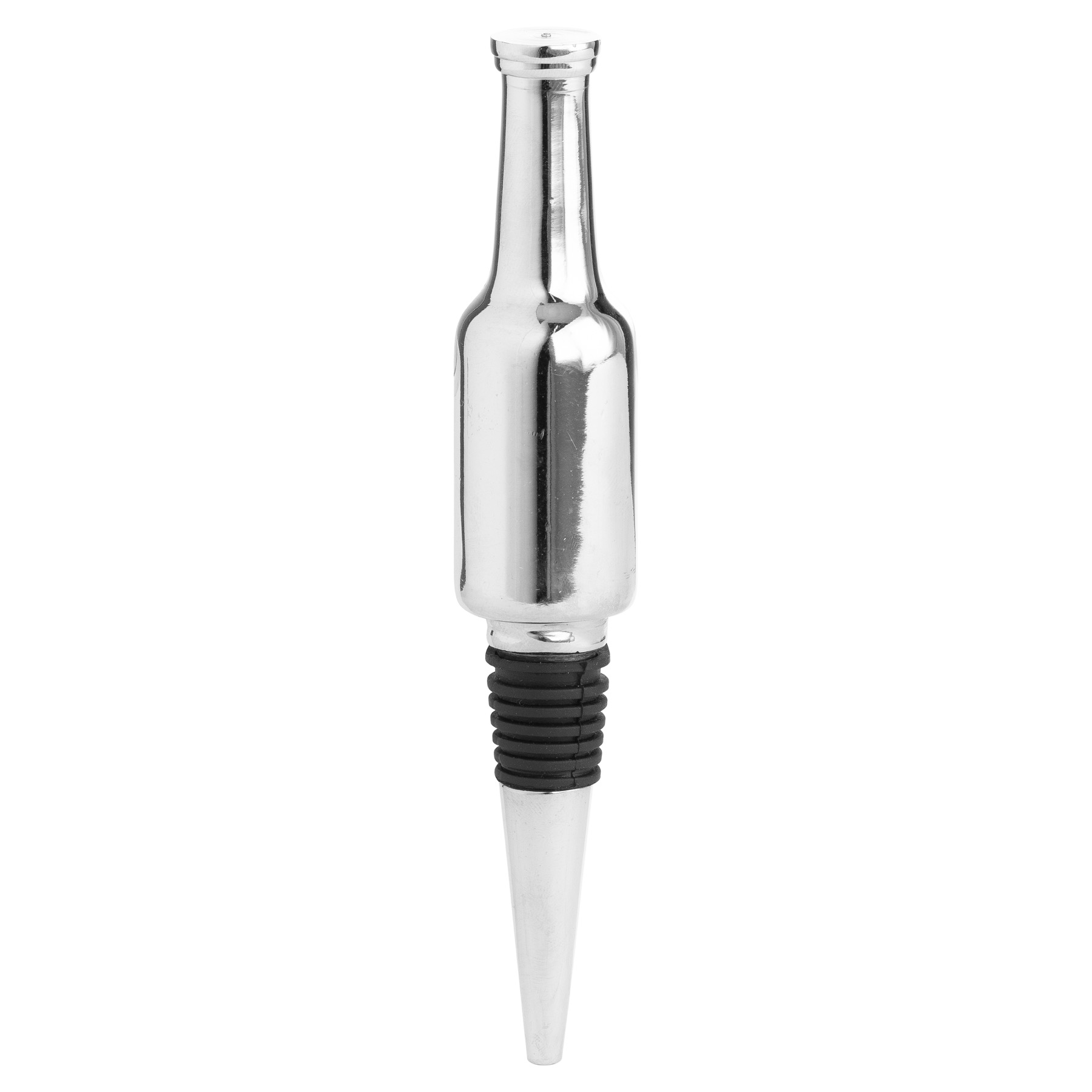 Silver Nickel Bottle Detail Bottle Stopper Wholesale By Hill Interiors silver-nickel-bottle-detail-bottle-stopper-wholesale-by-hill-interiors