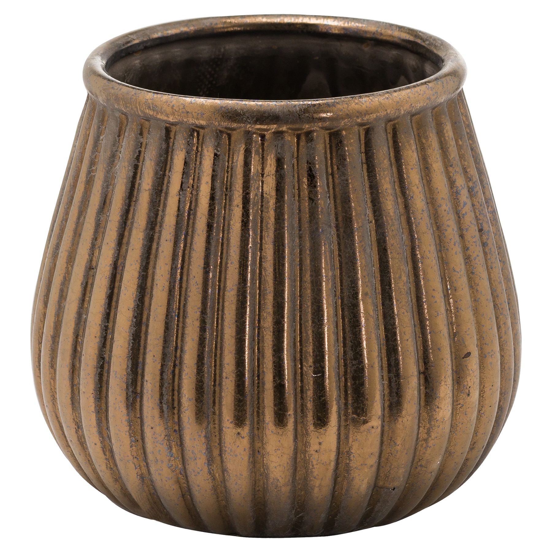 Evi Antique Bronze Decorative Teardrop Planter Wholesale By Hill Interiors