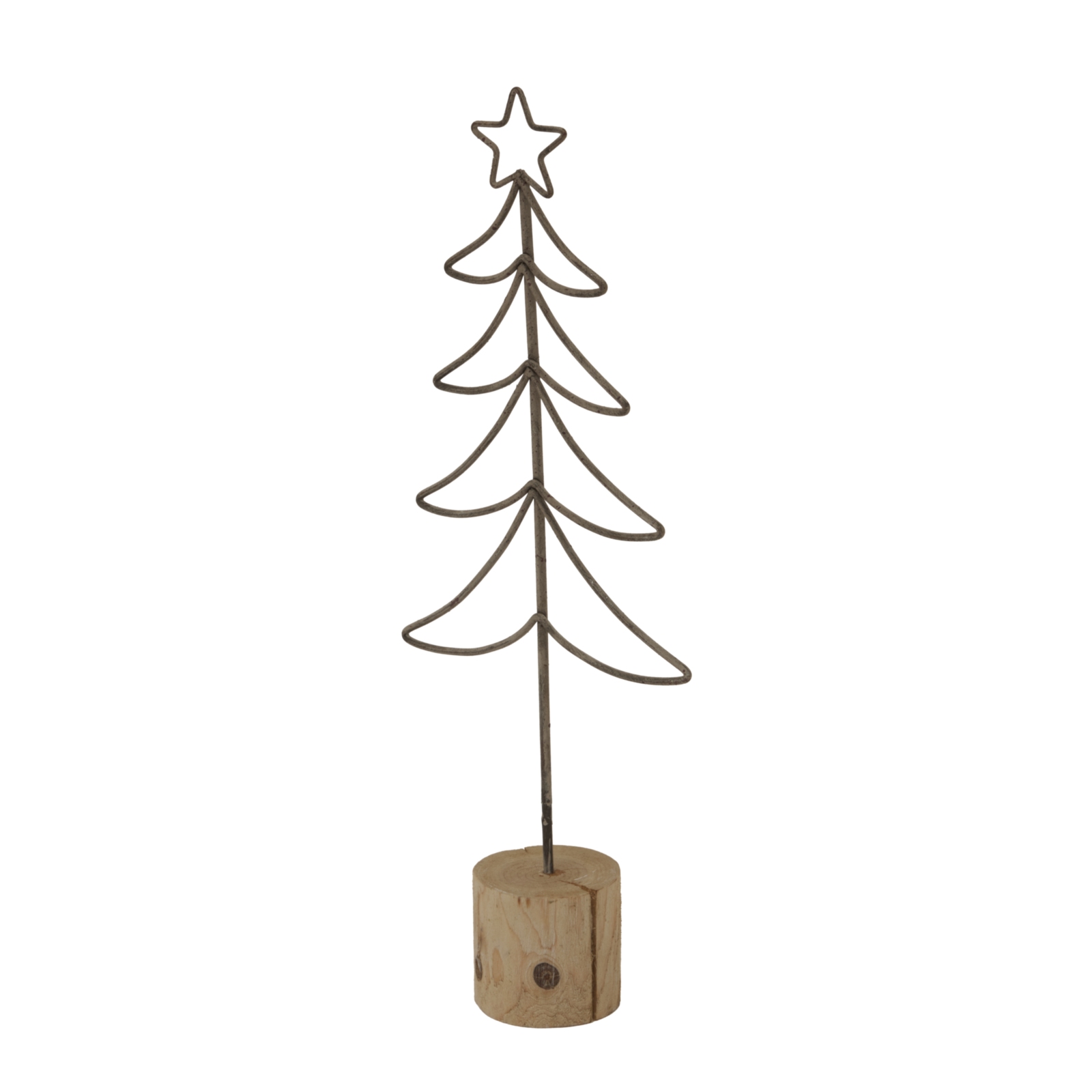 Rustic Outline Tree And Star | Wholesale by Hill Interiors