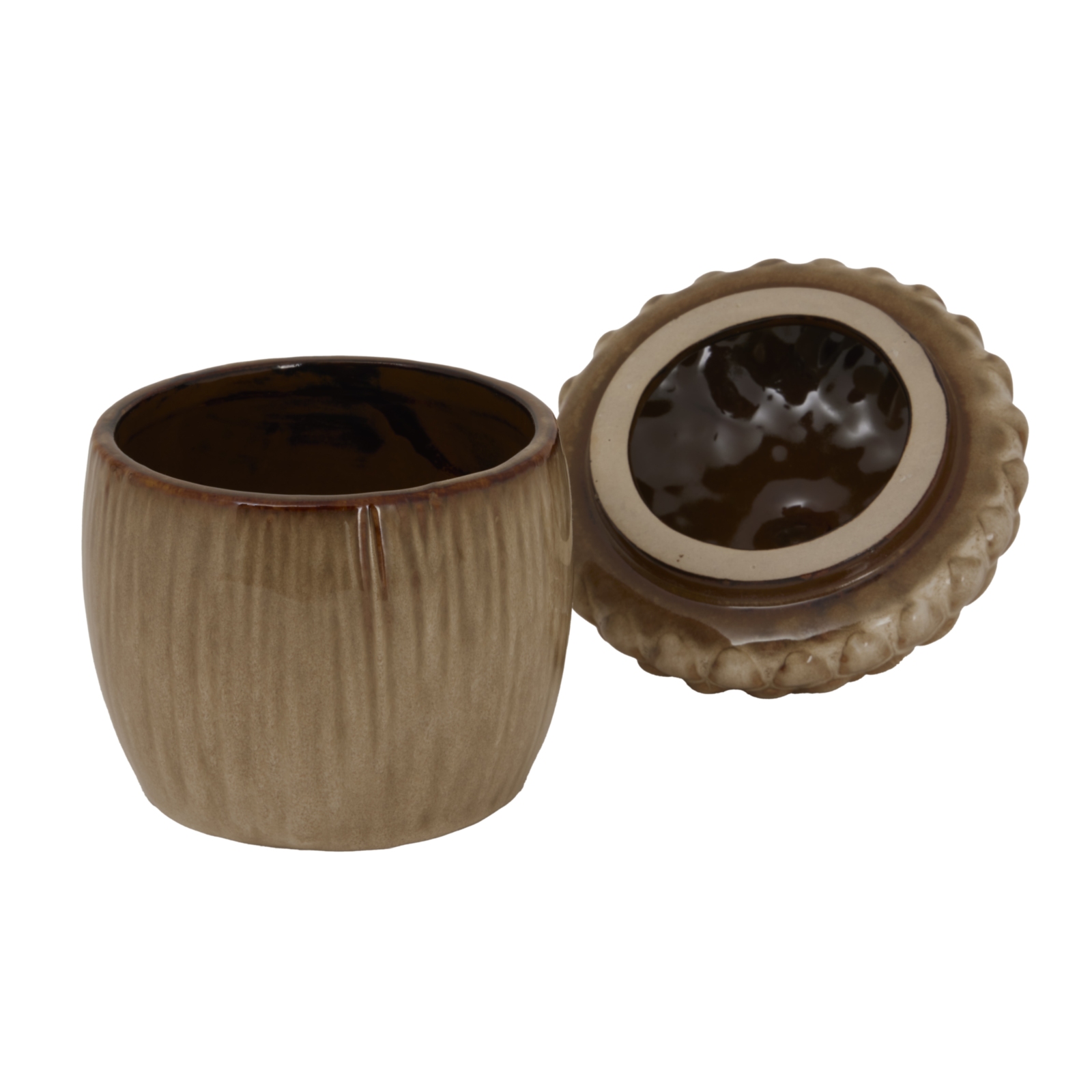 Medium Alora Ceramic Acorn Pot With Lid | Wholesale by Hill Interiors