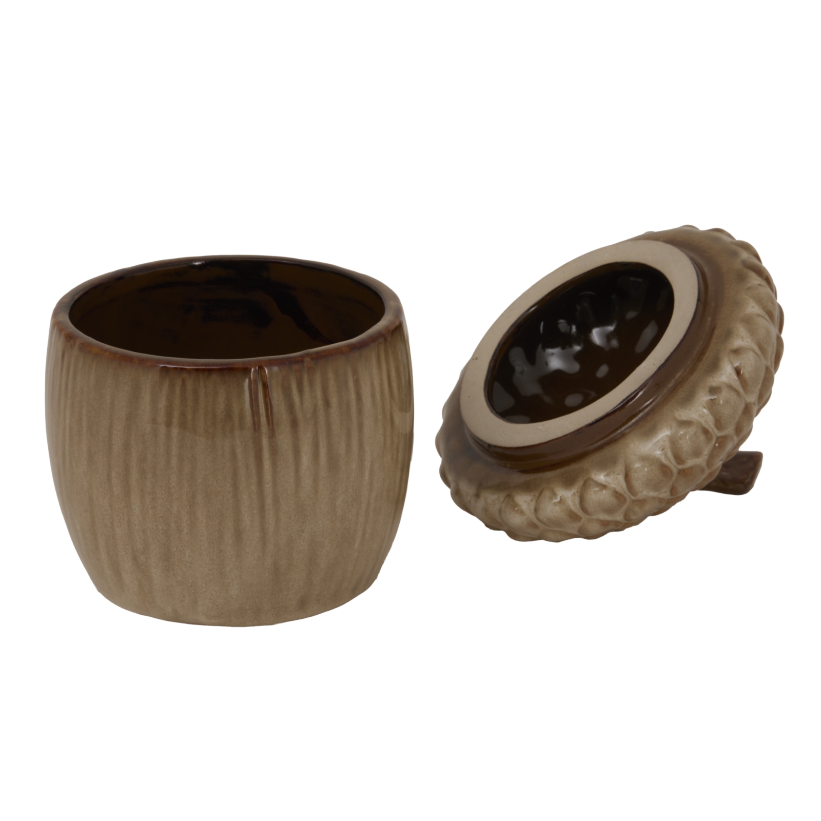 Medium Alora Ceramic Acorn Pot With Lid | Wholesale by Hill Interiors