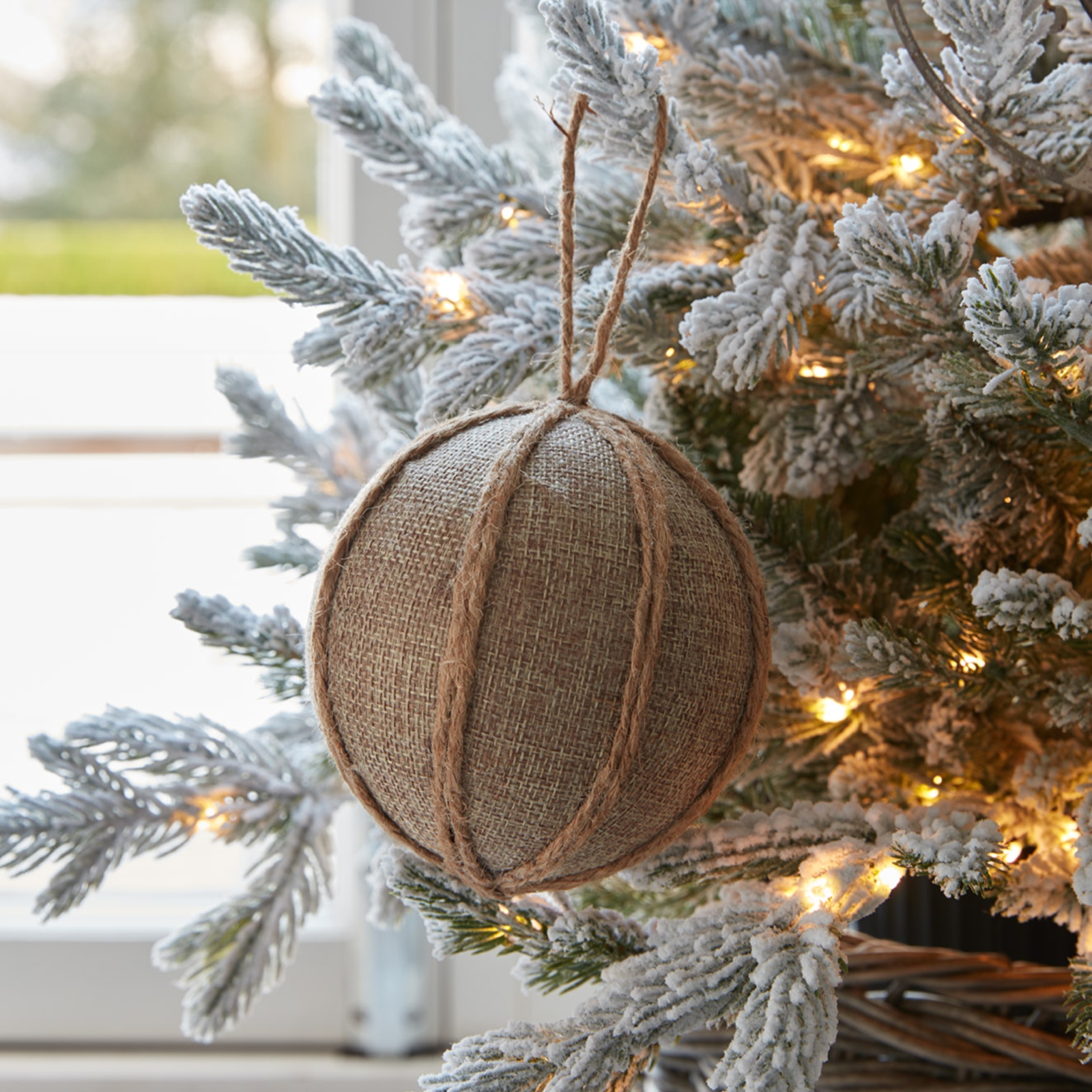 Jute Hanging Bauble | Wholesale by Hill Interiors